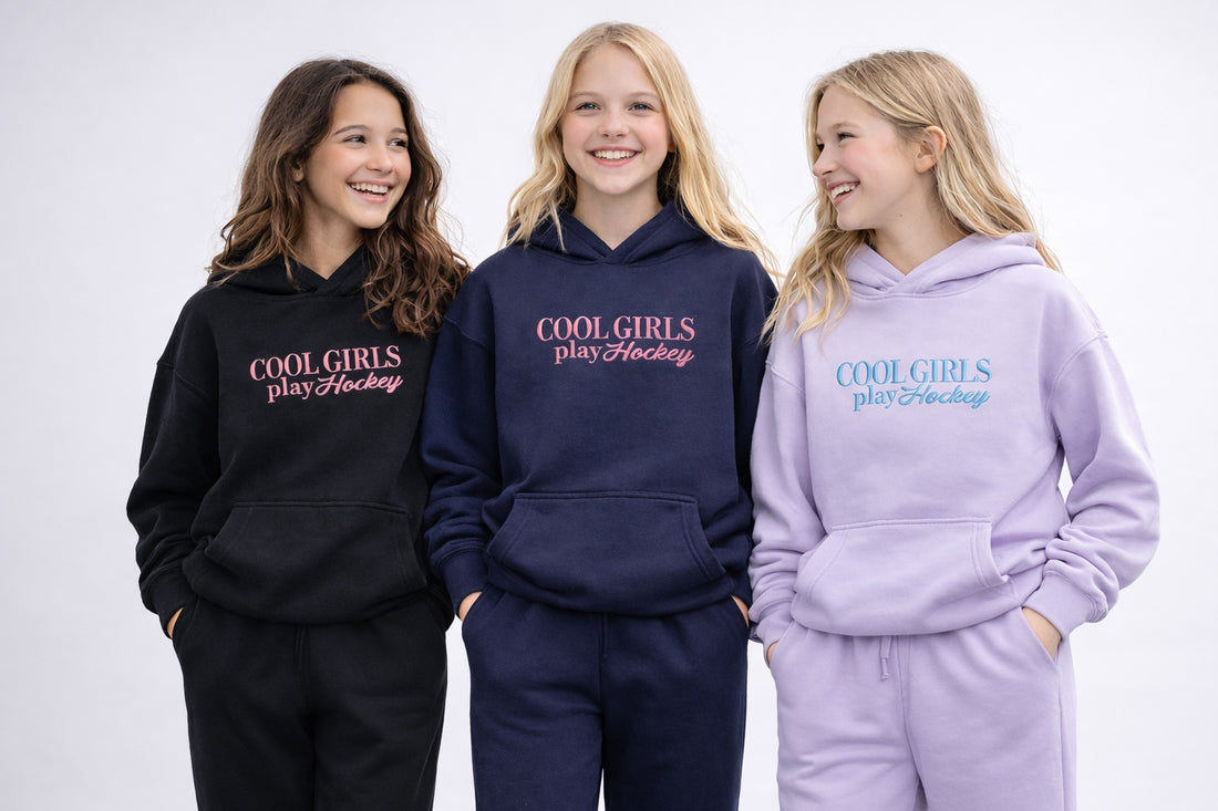 "Cool Girls Play Hockey" Hoodie – Salty Blonde Company